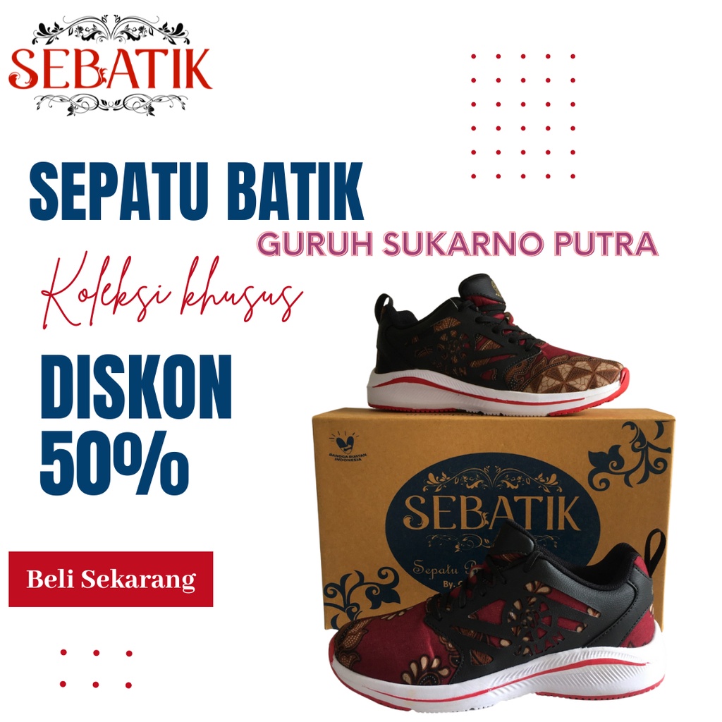 Jual [ORIGINAL PRODUK BY SEBATIK] Sepatu Batik Guruh Sukarno Putra ...