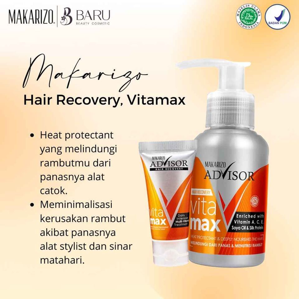 Jual Makarizo Advisor Hair Recovery Vitamax 50ml | Shopee Indonesia