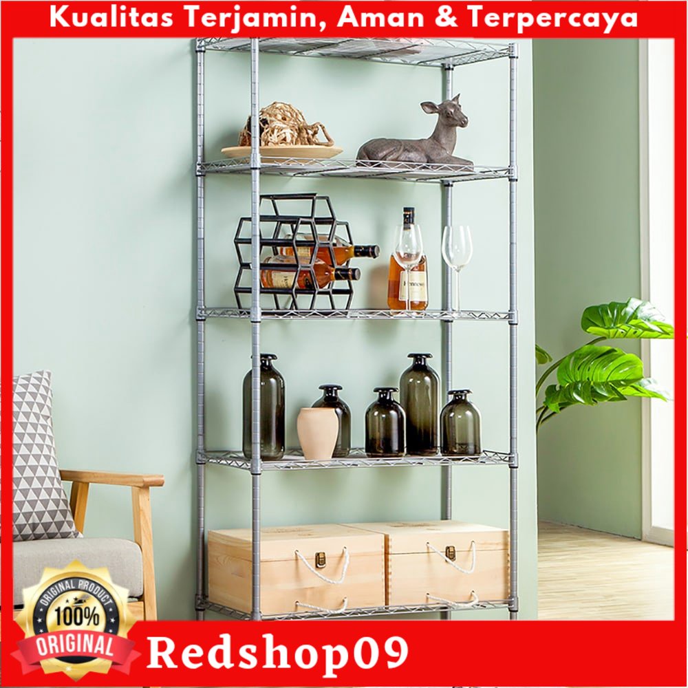 Jual Krisbow Rak Besi Serbaguna 5 Tingkat/rak/rak susun/rak besi/rak ...