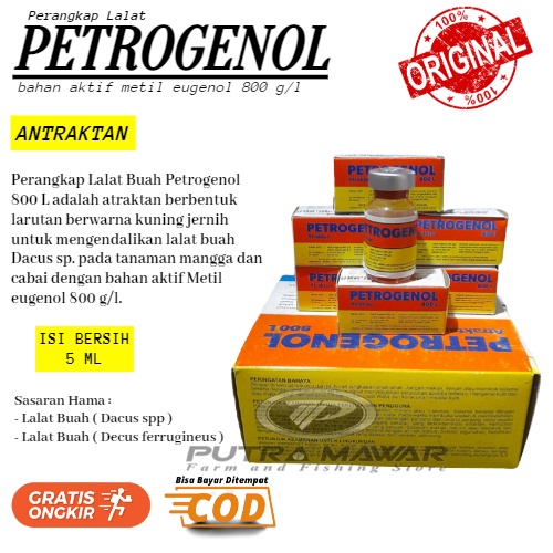 Jual Petrogenol 800 L Atraktan 5 Ml Insektisida Obat Perangkap Hama ...