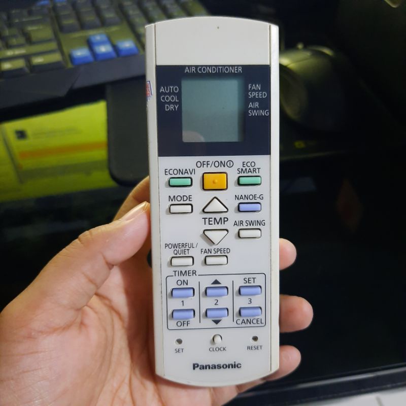 Jual REMOTE REMOT AC PANASONI ECONAVI ECO SMART 4161 ORIGINAL ASLI ...