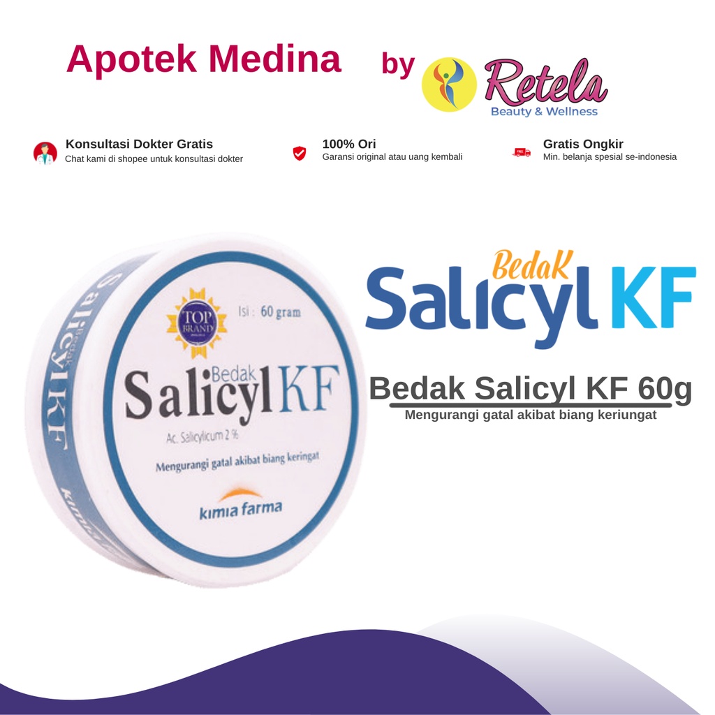 Jual BEDAK SALICYL KIMIA FARMA 60GR | Shopee Indonesia