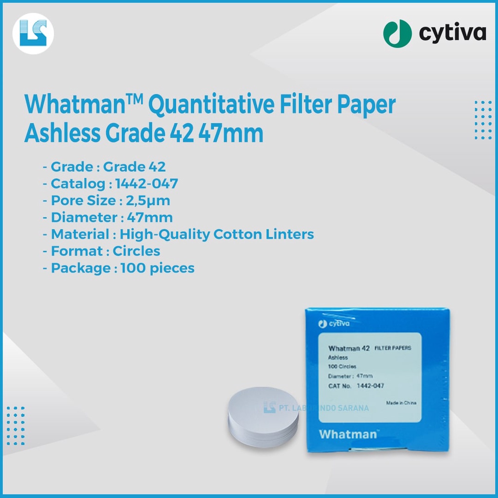 Jual Whatman Filter Paper / Kertas Saring Grade 42 , 47 mm | Shopee ...