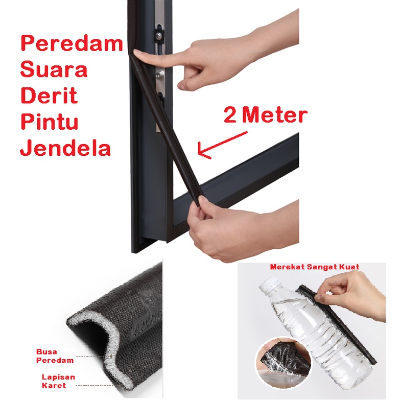 Jual Peredam Suara angin pintu jendela busa 2 M GOOD QUALITY | Shopee ...