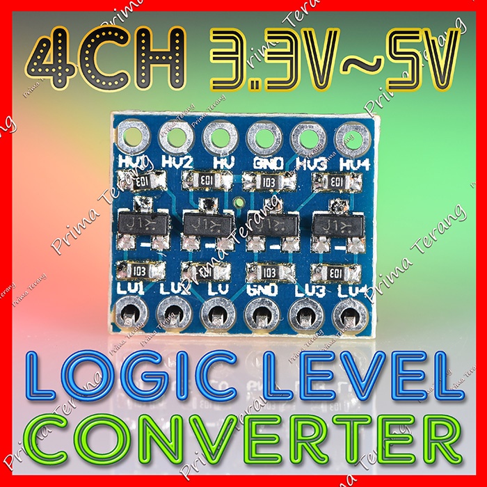Jual 4 Channel Logic Level Converter LLC 5V To 3.3V Bi Directional 4CH | Shopee Indonesia
