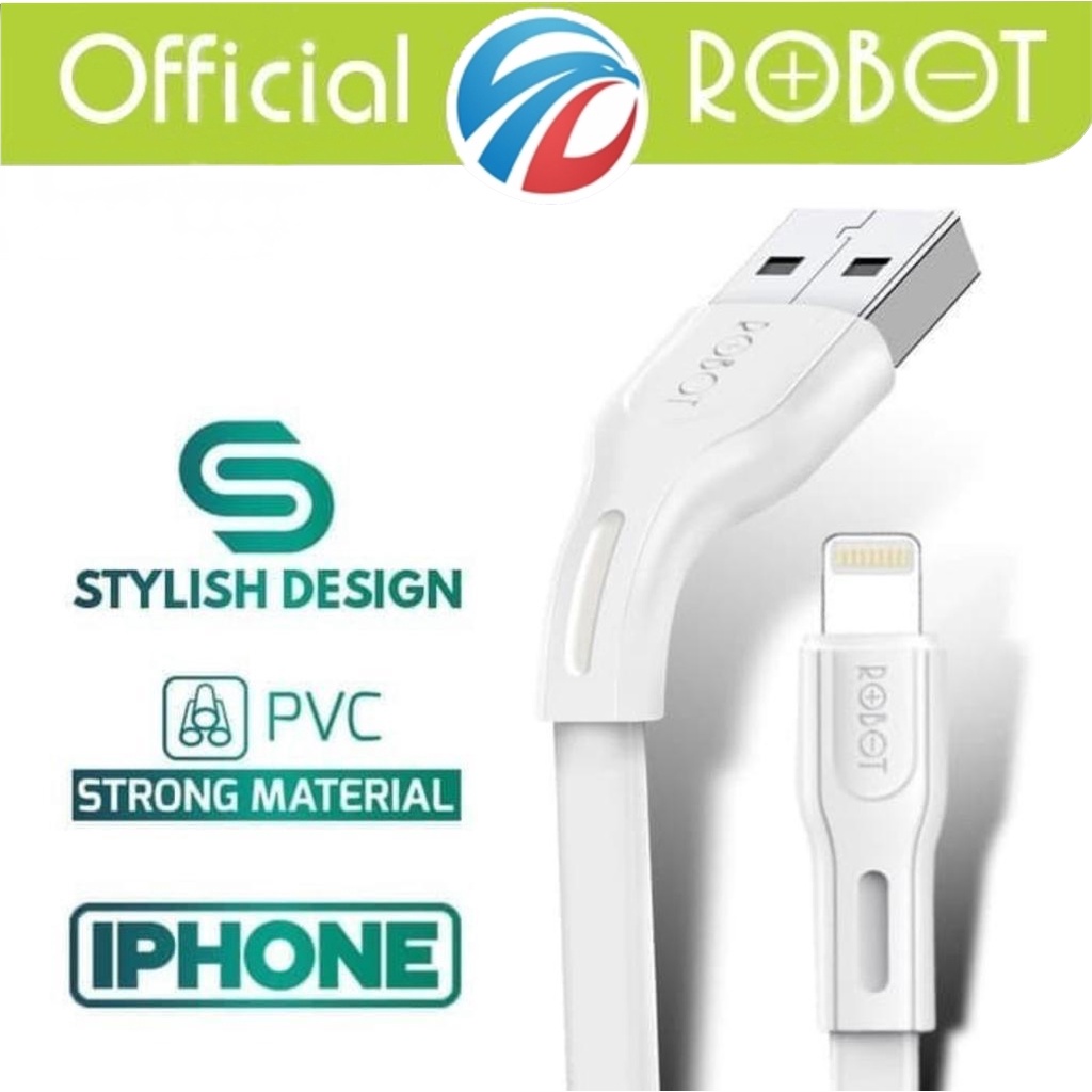 Jual Robot RDL100S Kabel Data Fast Charging Lightning High Elastic Data ...