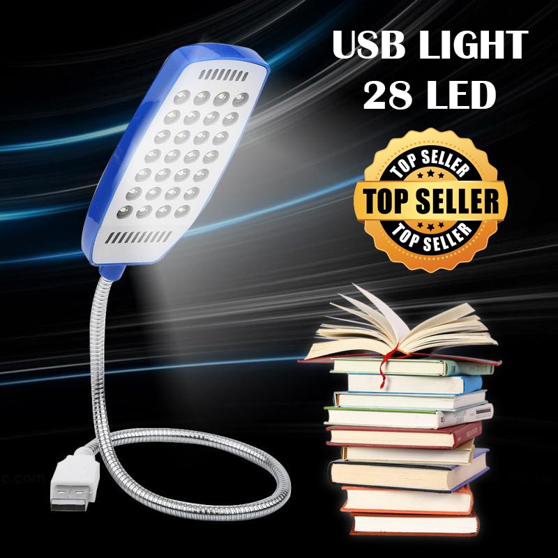 Jual MI SHOPINN - Lampu Baca Buku USB LED 28 Multifungsi Light Desk ...