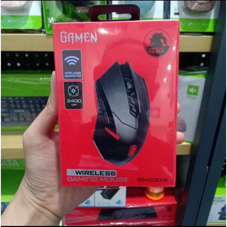 Jual mouse gamen gaming wireless GM300W 2400DPI | Shopee Indonesia