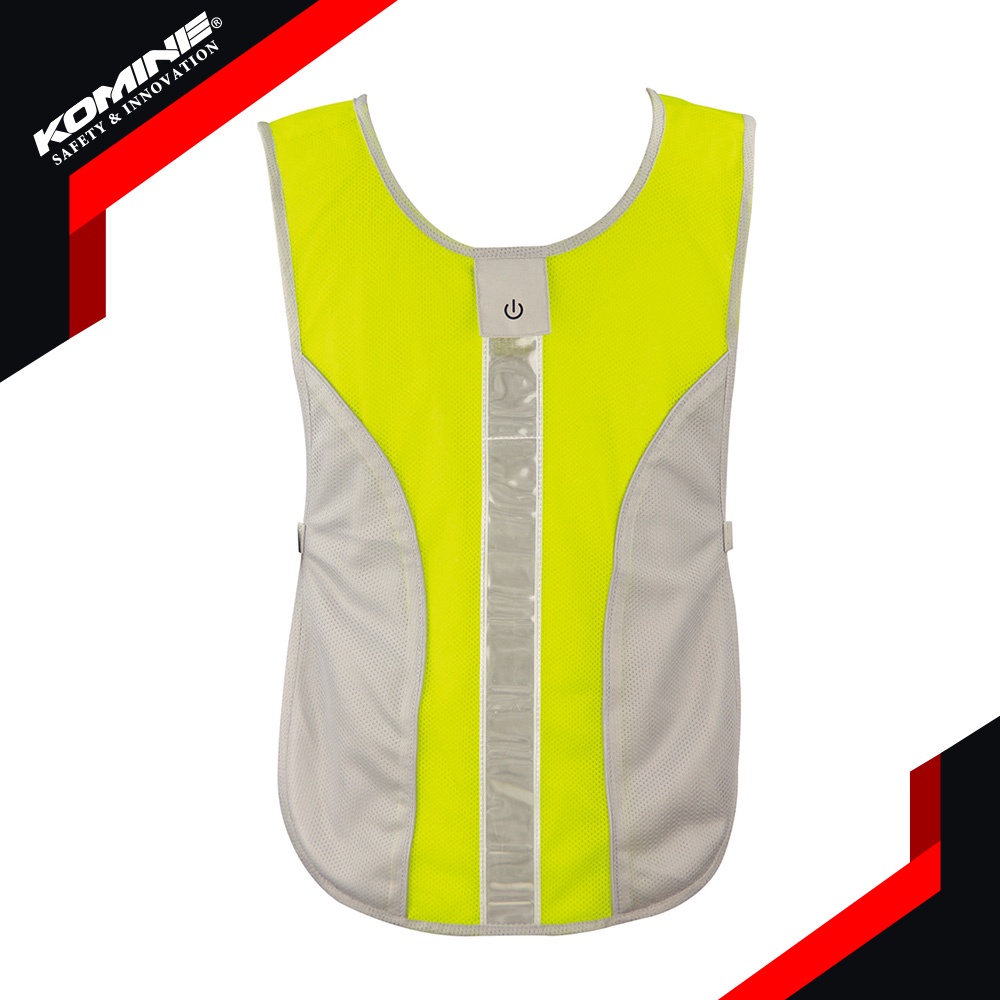 Jual Komine JK-667 Mesh Safety Vest Rompi Motor JK667 667 Reflector Led ...