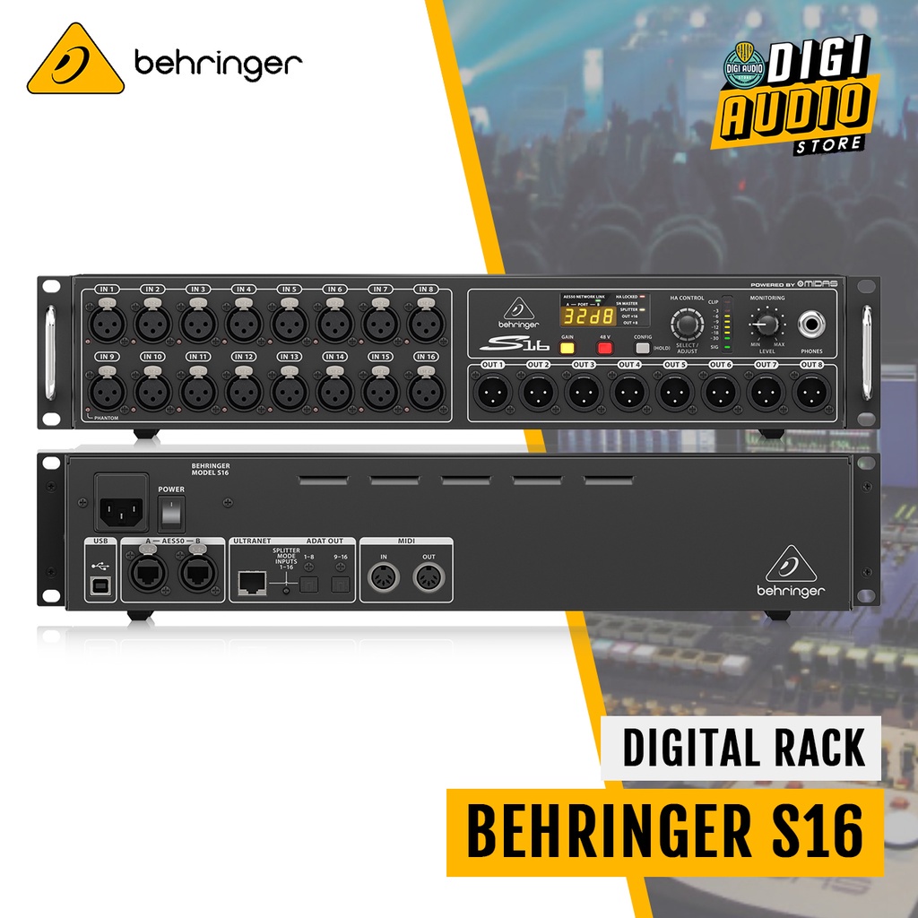 Jual Digital Snake Stage Box Behringer S16 - 16 Channel IO Box for ...