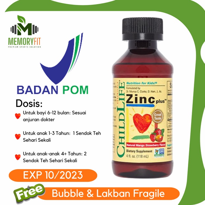 Jual CHILDLIFE Zinc Plus Vitamin Anak Suplemen Child Life | Shopee ...