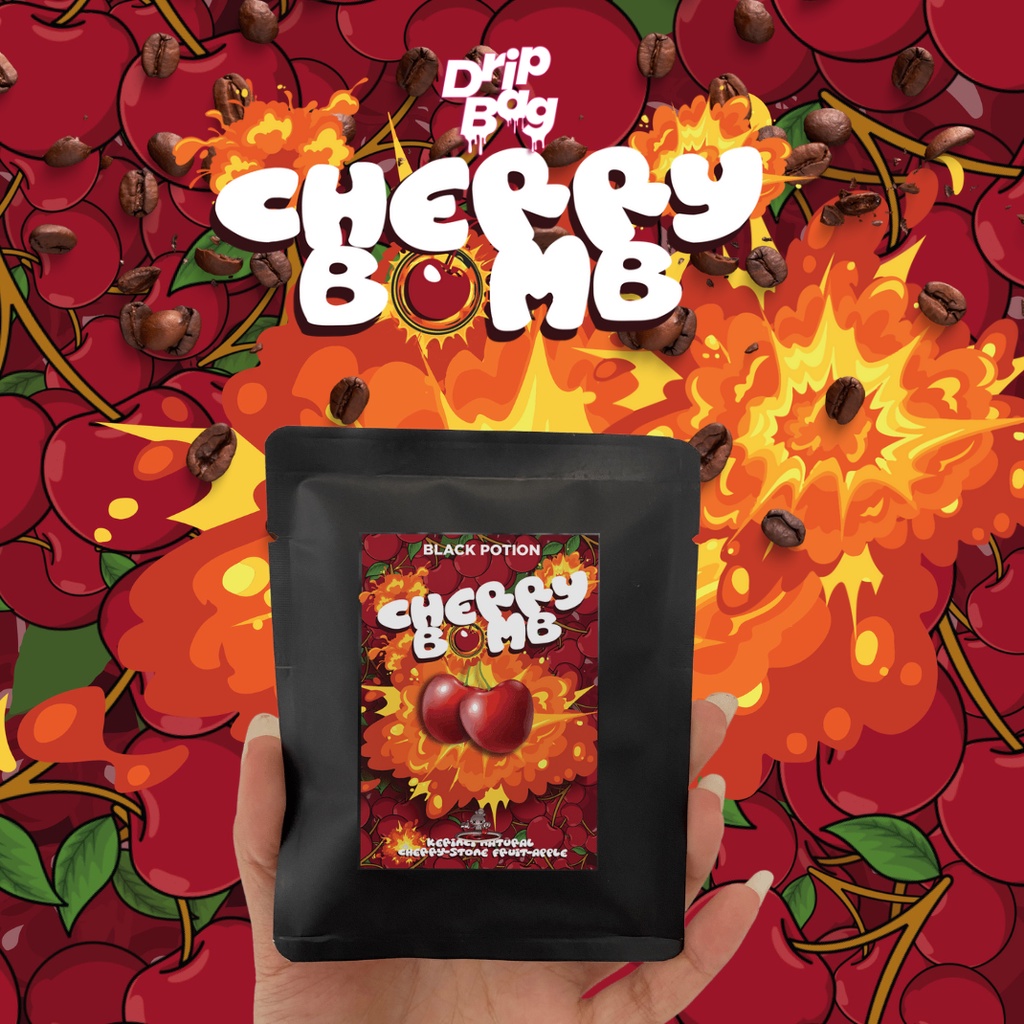 Jual Cherry bomb 1 Drip Bag Coffee - ( kopi instant filter ) | Shopee ...