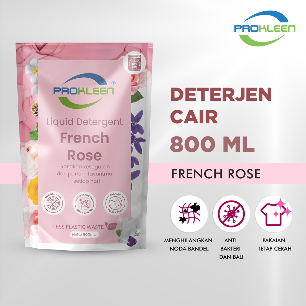 Jual PROKLEEN Detergen Liquid Konsentrat [800ML / 1 Liter] - Detergent ...