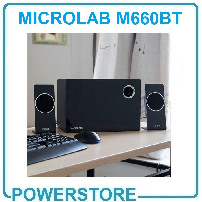 Jual Microlab M660BT 52 Watt RMS Wireless Bluetooth Speaker Komputer PC ...
