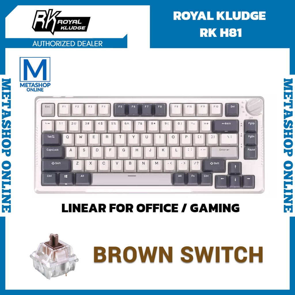 Jual ROYAL KLUDGE RK H81 WIRELESS MECHANICAL KEYBOARD GAMING RGB ...