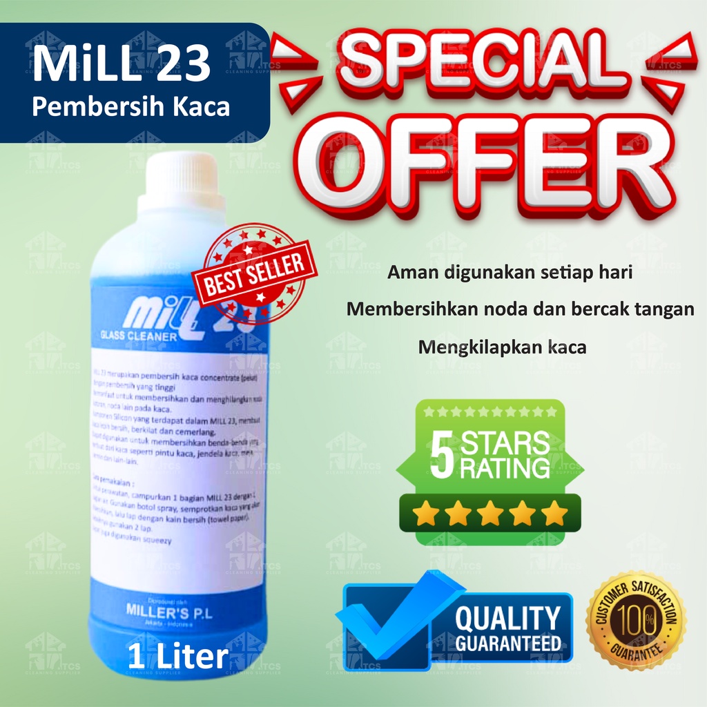 Jual Cairan pembersih kaca glass cleaner galon 1 liter literan murah ...