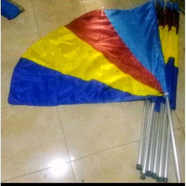 Jual Bendera/COLOR GUARD drumband marching SD + cagak tiang | Shopee ...