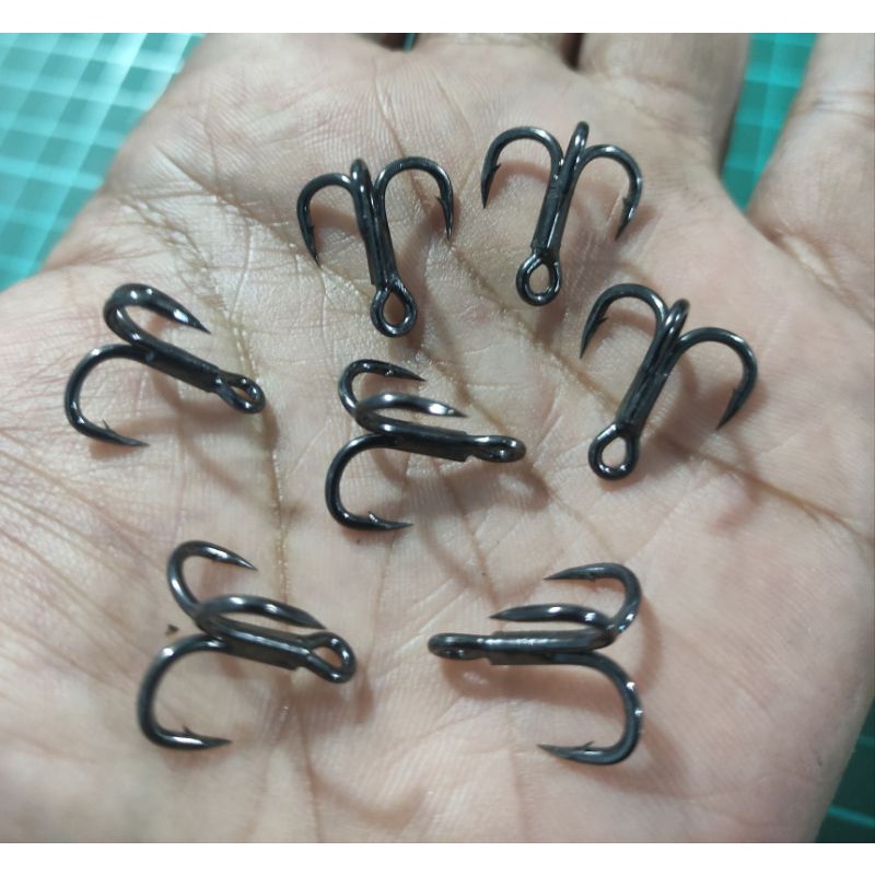 Jual Treble Hook 5x Extra strong & cutting point | Shopee Indonesia