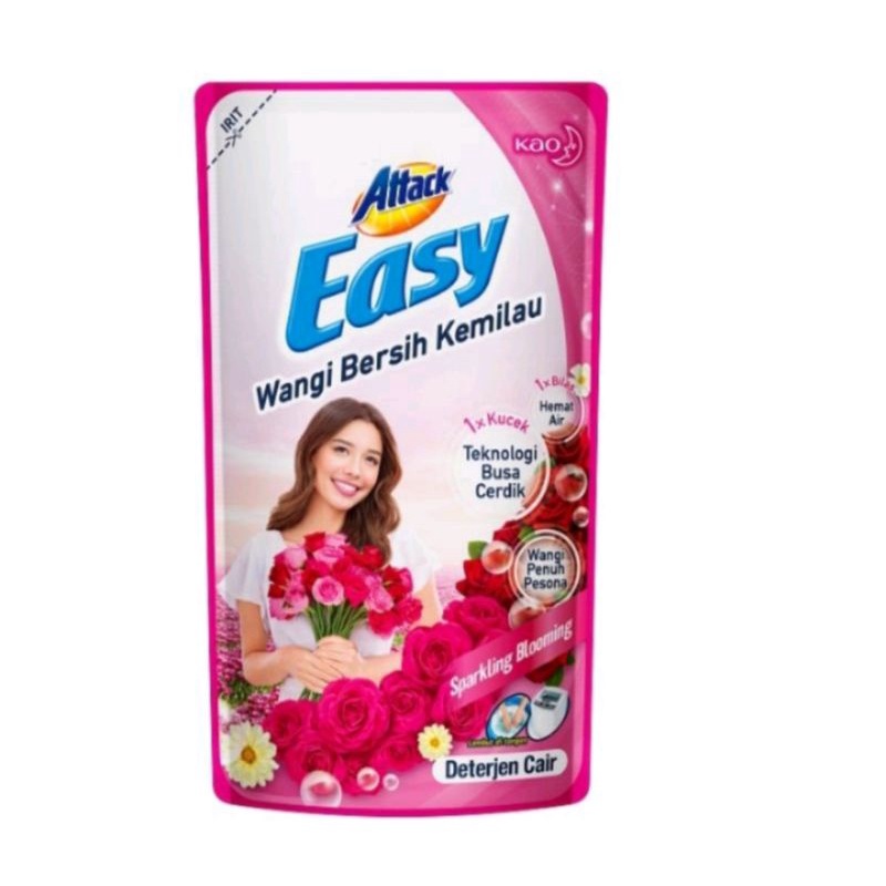 Jual Attack easy detergen cair Sparkling Blooming 1200ml | Shopee Indonesia
