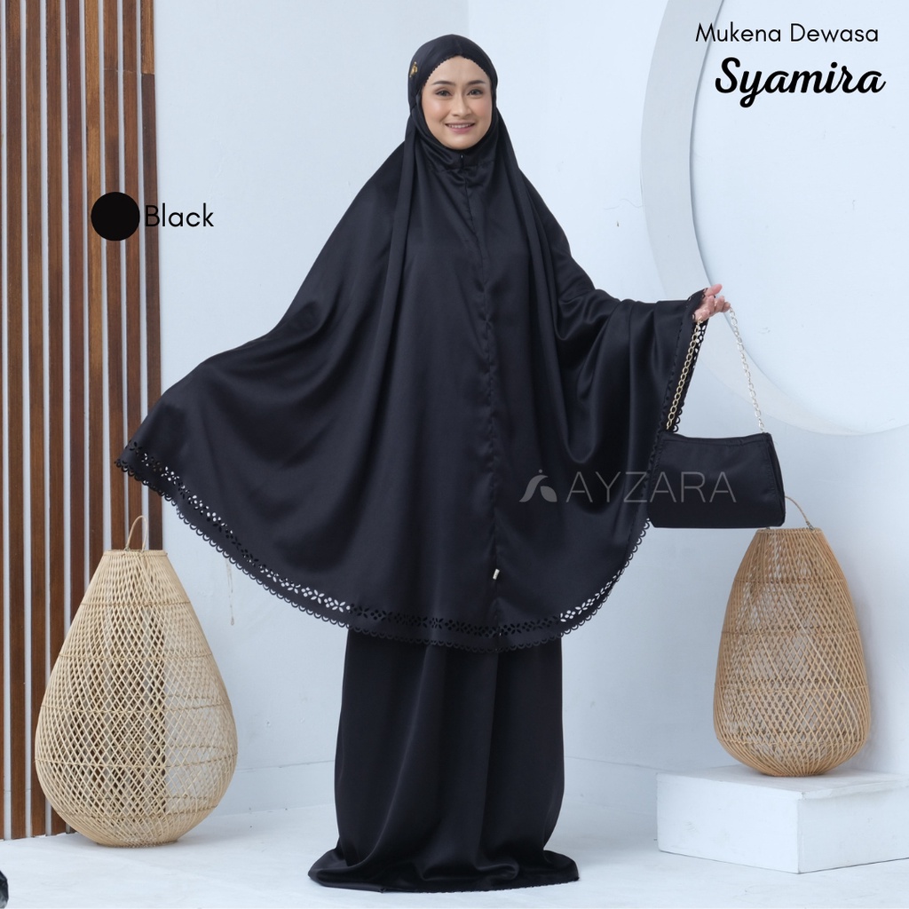 Jual Ayzara - Mukena Dewasa Silk 2in1 Lasercut Mewah Cantik Syamira ...