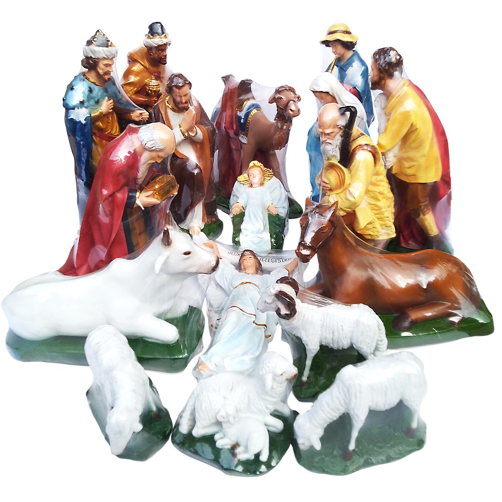 Jual Patung Natal Set 40 cm Keluarga Kudus Yesus Maria Yosef Majus ...