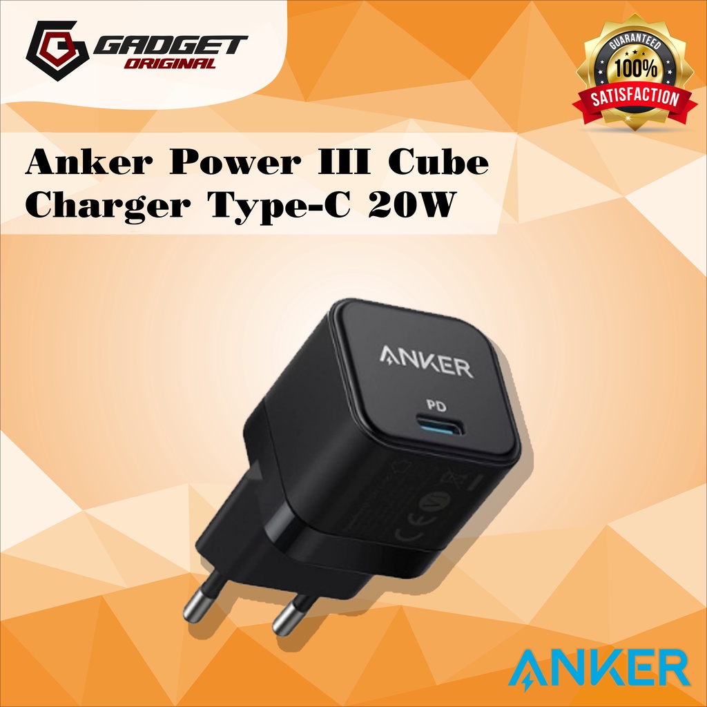 Jual Anker Charger 20W PowerPort III Cube USB Type C PD - A2149 - White ...