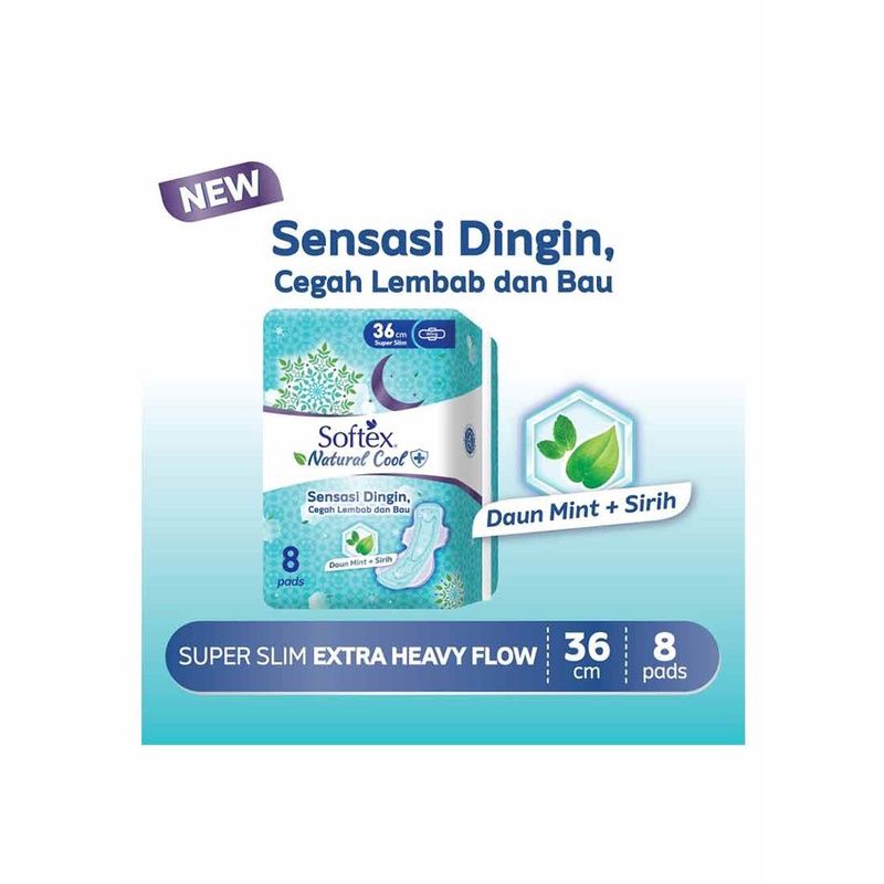 Jual softex NATURAL COOL isi 8 panjang 36cm termurah!! | Shopee Indonesia