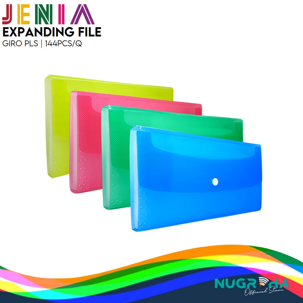 Jual Expanding File Giro A6 / Map Dompet Plastik Sekat Berkas Jenia ...