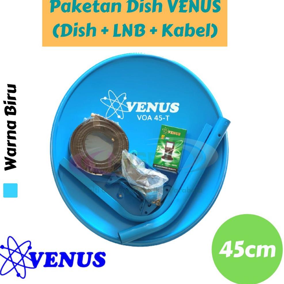 Jual Ready.. Dish Mini Venus 45 fullset lnb dan kabel Dish ODU Parabola ...
