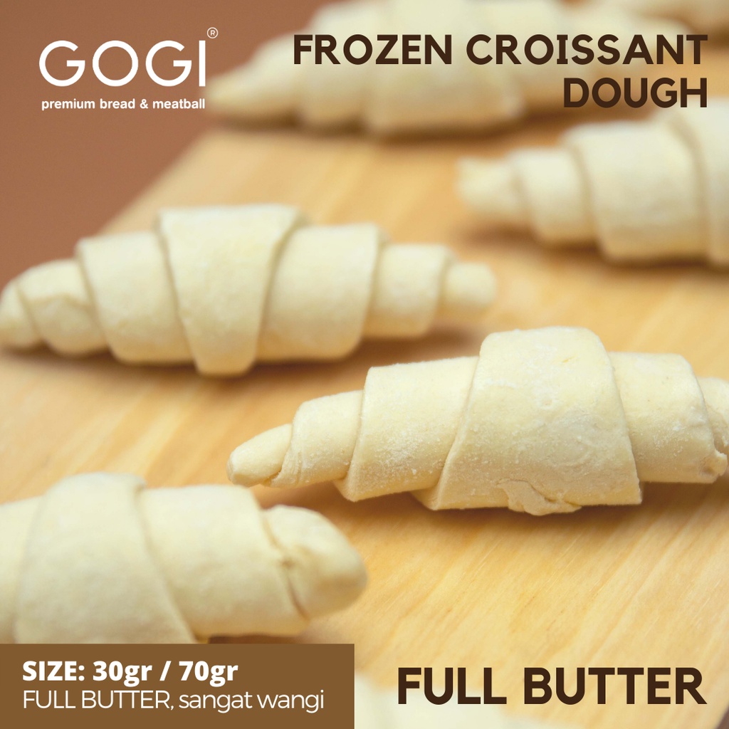 Jual ISI 10 PCS Full Butter Frozen Croissant Dough Frozen Croffle Dough ...
