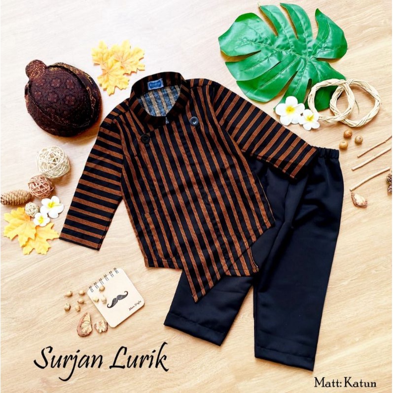 Jual BAJU LURIK ANAK/SURJAN LURIK ANAK/PAKAIAN ADAT SEKOLAH/BESKAP ...
