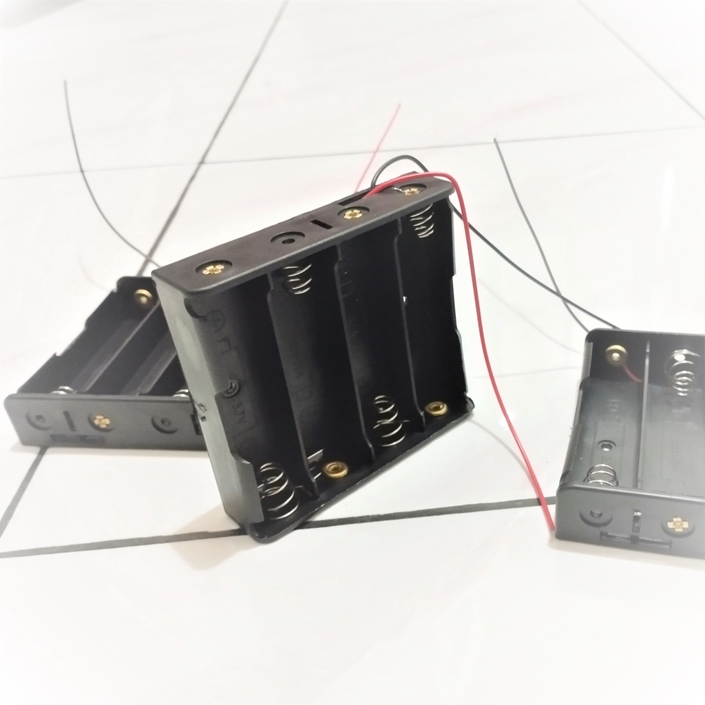 Jual Lithium Ion 18650 Box 4x / 4 Slot 4s 16.8V Battery Holder Seri ...