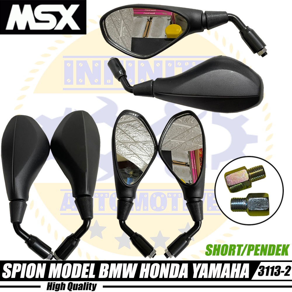 Jual Kaca Spion Europe Model BMW Short / Pendek Universal Semua Motor ...