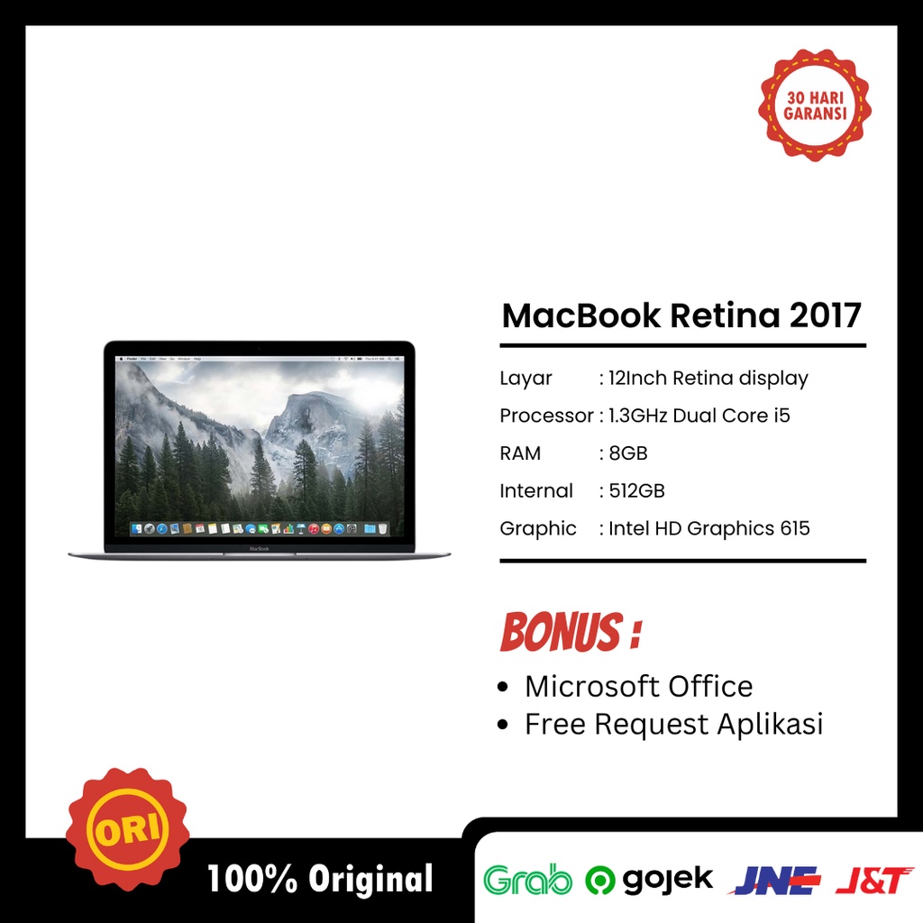 Jual Macbook Retina 12 Inch 2015 Core i5 - RAM 8GB - Internal 256GB ...