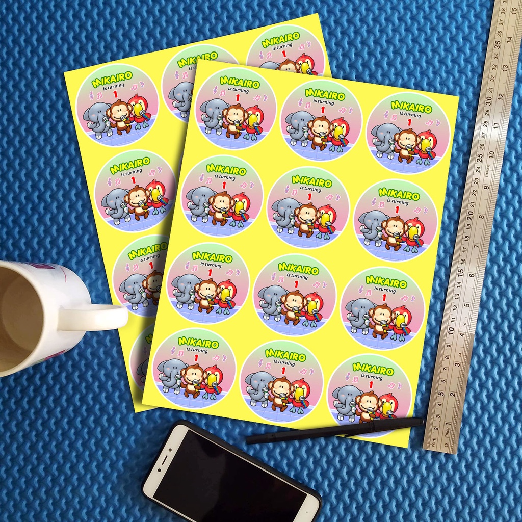 Jual STIKER ULANG TAHUN ANAK BALITA BABA LILI TATA STICKER LABEL ...