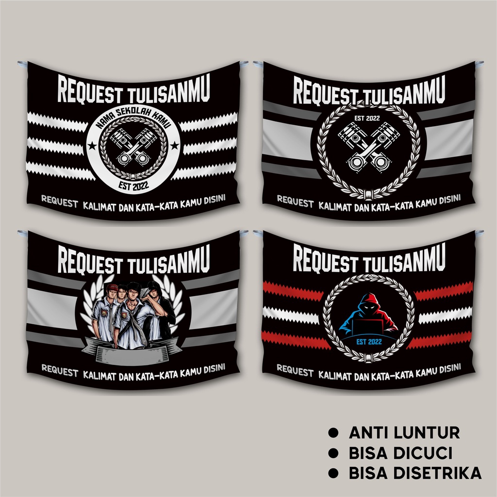 Jual BENDERA KELAS JUMBO BEBAS REQUEST | BENDERA KOMUNITAS | BENDERA ...