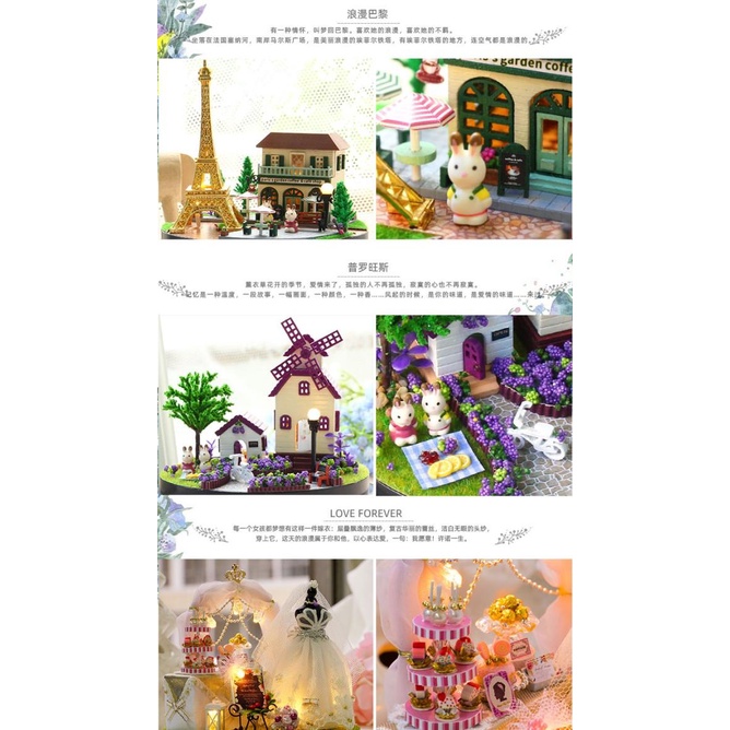 Jual Musix Box Original Cute Room Mini Diy Cottage - Travel Together ...