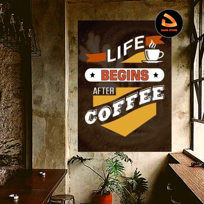 Jual Poster Kayu Cafe Resto Hiasan Dinding Warkop dan Resto CF49 ...