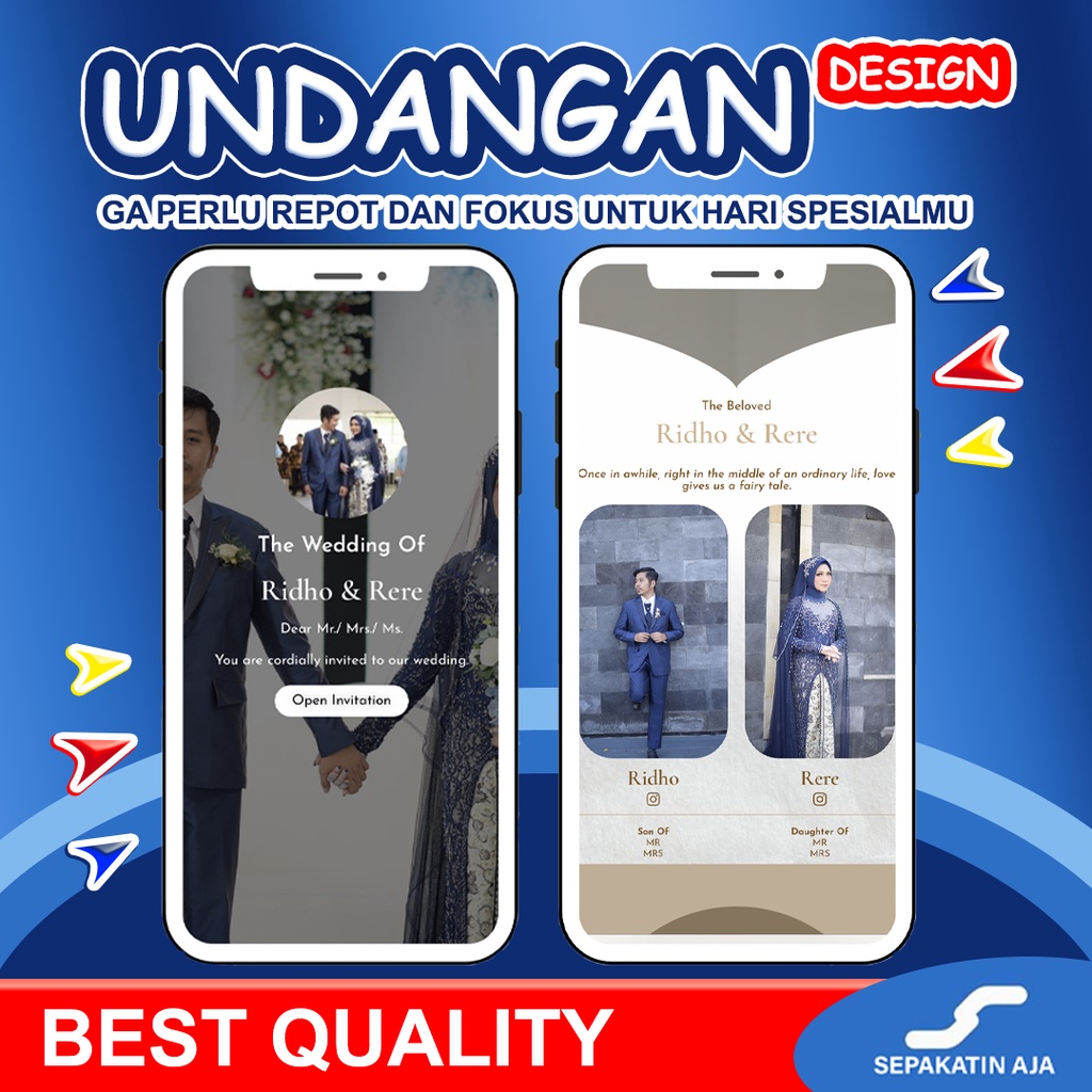 Jual Undangan Digital Website Pernikahan (Dengan Foto) Design by ...