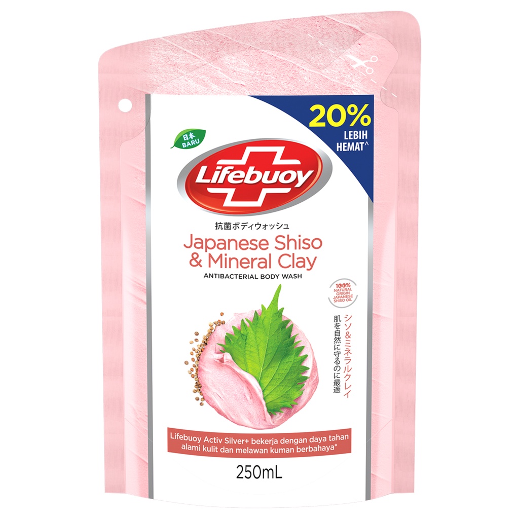 Jual Lifebuoy japanese shiso & mineral clay body wash 250 ml | Shopee Indonesia