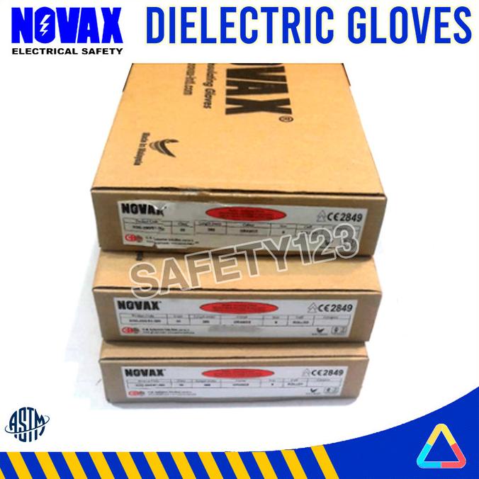Jual Novax Electrical Safe Gloves Class1 Sarung Tangan Listrik 10Kva Rubber | Shopee Indonesia