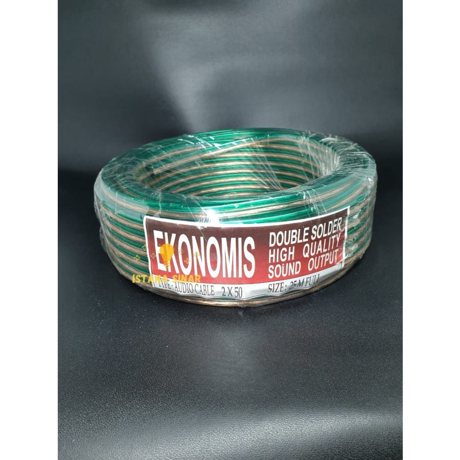 Jual Kabel Listrik Transparan 2 x 50 / Kabel Audio / Kabel Serabut 1 ...