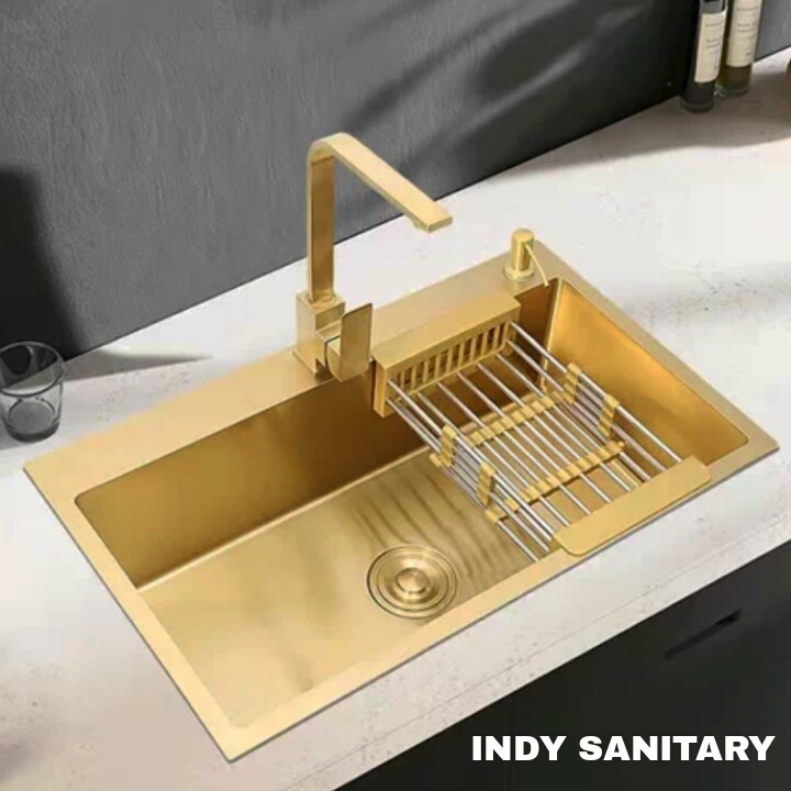 Jual PAKET LENGKAP BAK CUCI PIRING EMAS KITCHEN SINK GOLD FULL ...