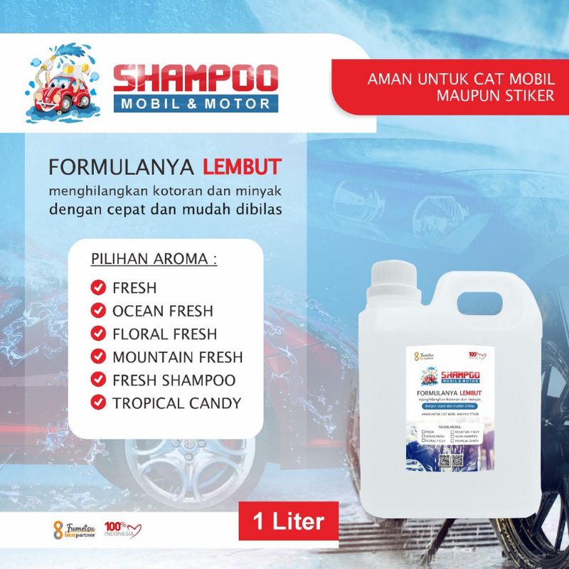 Jual Shampo Cuci Mobil dan Motor Aneka aroma wangi kemasan jurigen 1 ...