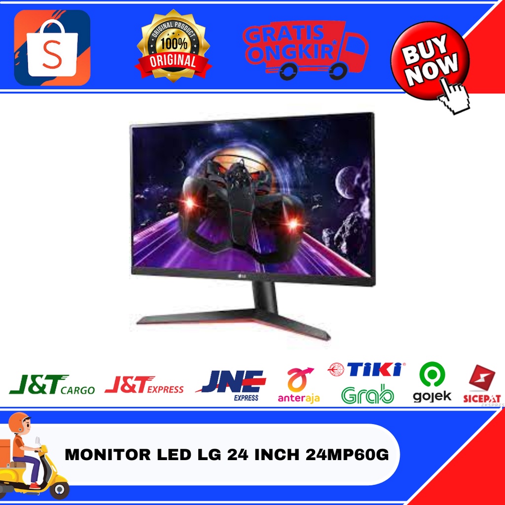 Jual MONITOR LED LG 24 INCH 24MP60G | Shopee Indonesia
