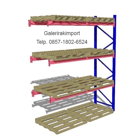 Jual Rak Gudang Pallet Kapasitas Beban 1000kg/Level Beam, Selective ...