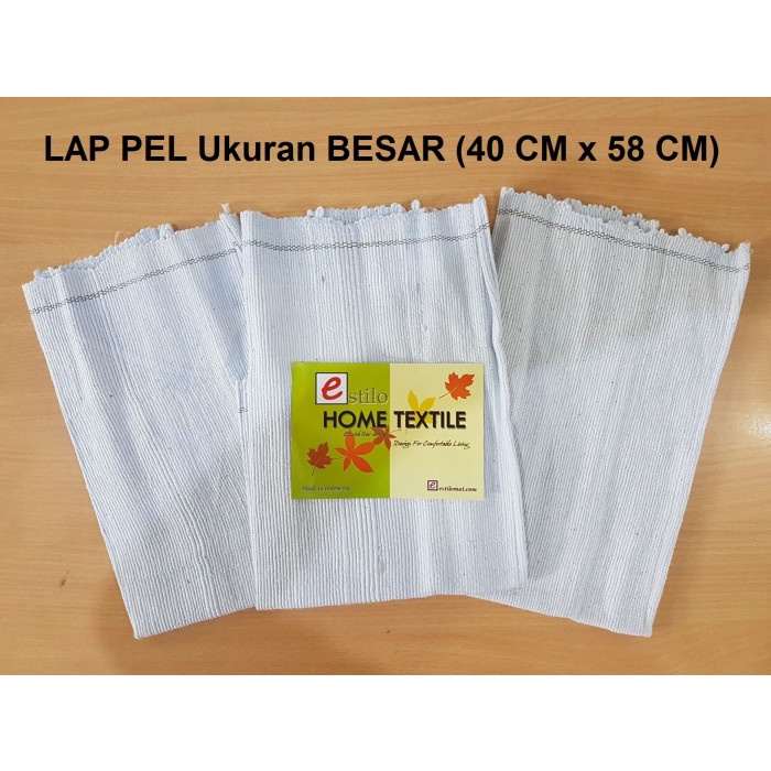 Jual [Ada] Kain Lap Pel Besar Katun / Lap Lantai / Dapur Putih - Awet ...