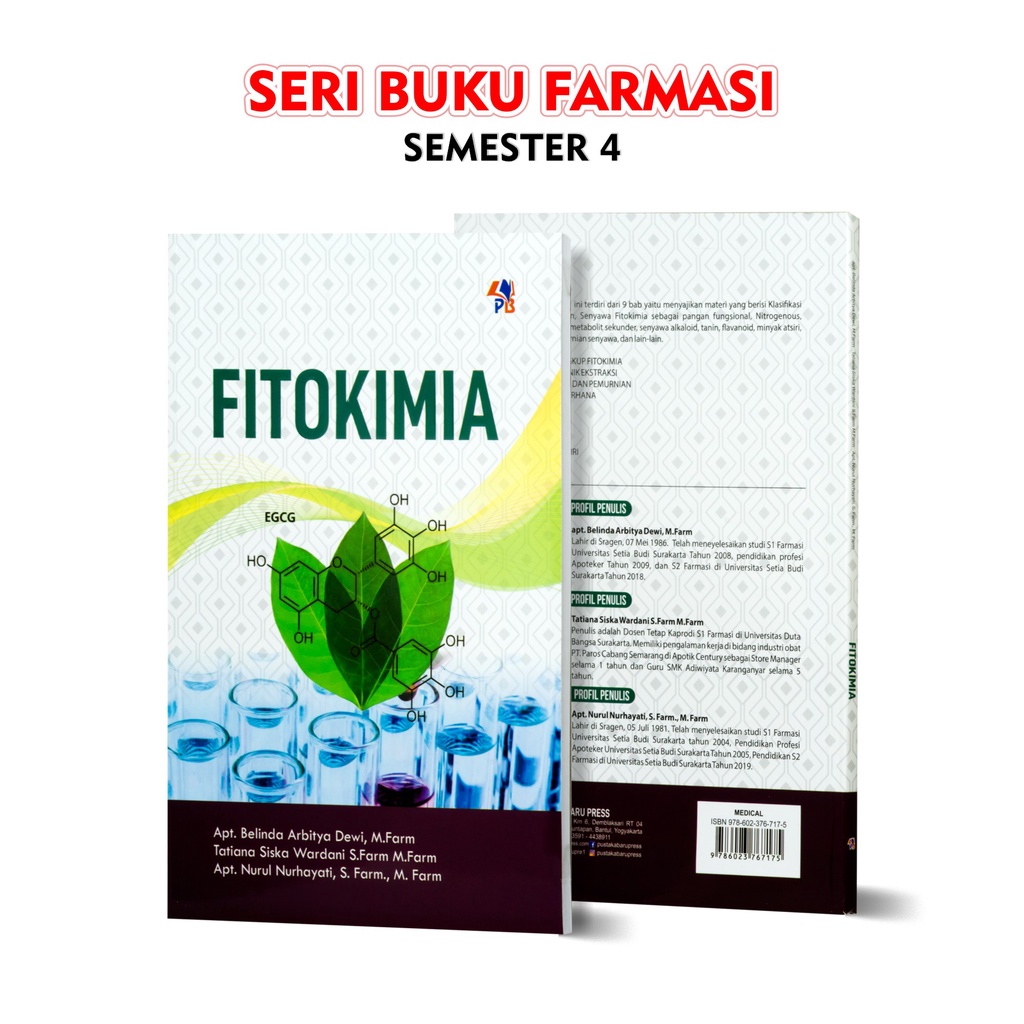 Jual Buku Farmasi Untuk Semester 4 Farmakoterapi Biokimia Farmasi Kimia Fisika Fitokimia ...