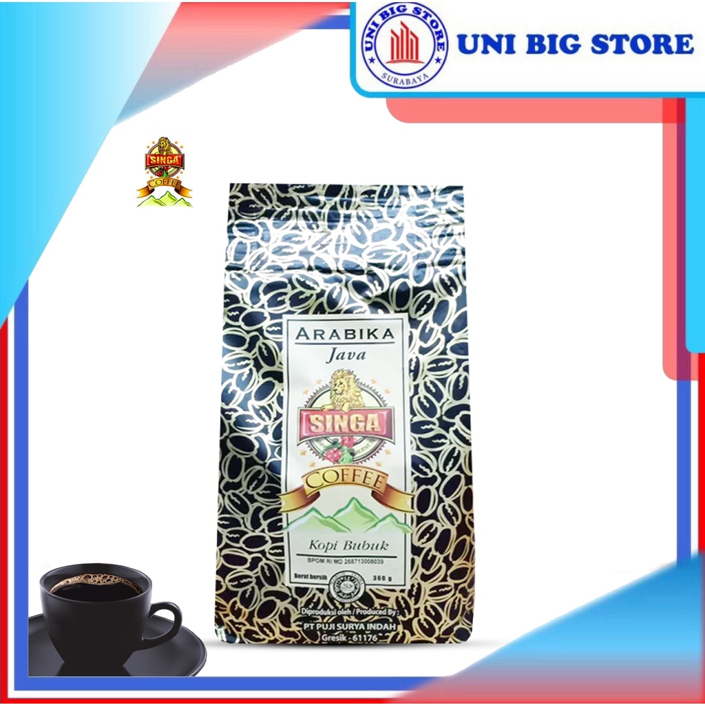 Jual Kopi Cap Singa Bubuk Arabika Java 180 gr Coffee | Shopee Indonesia