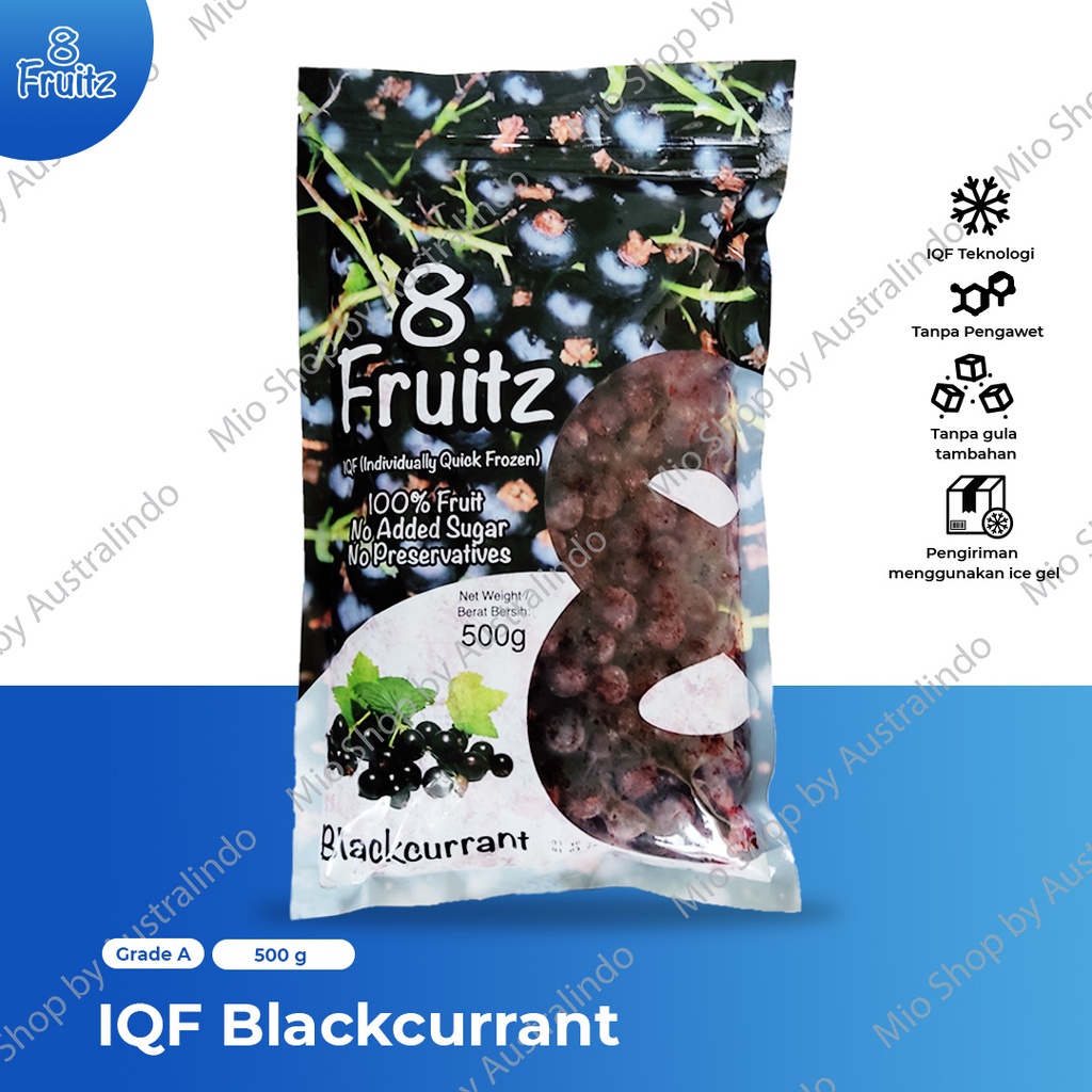 Jual 8 Fruitz Frozen Blackcurrant Beku 500 Gr | Shopee Indonesia